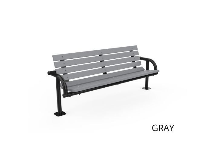 Single-Post Contour Park Bench | Ultrasite