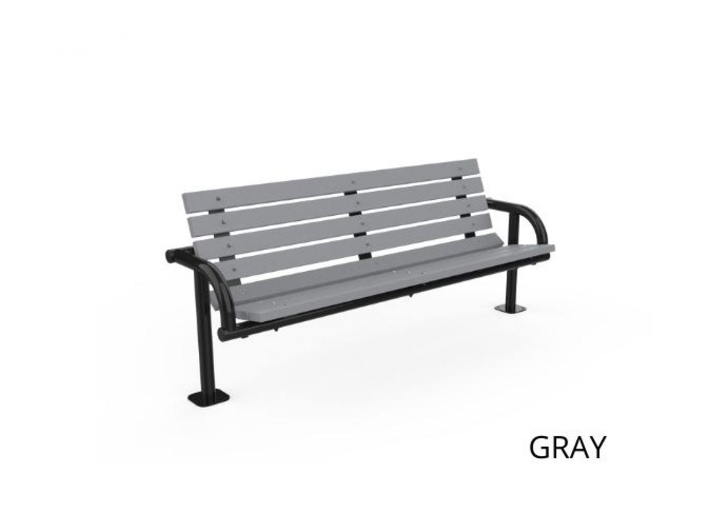 Single-Post Contour Park Bench | Ultrasite