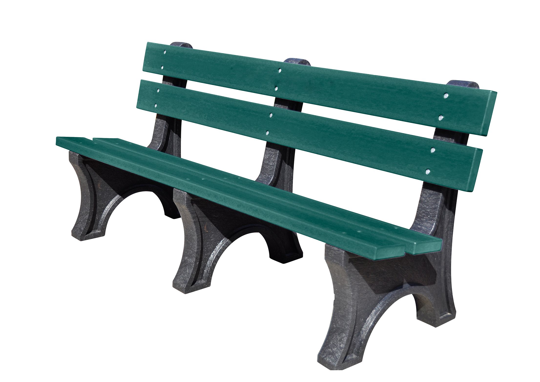 100% Recycled Bench with Back | Ultrasite