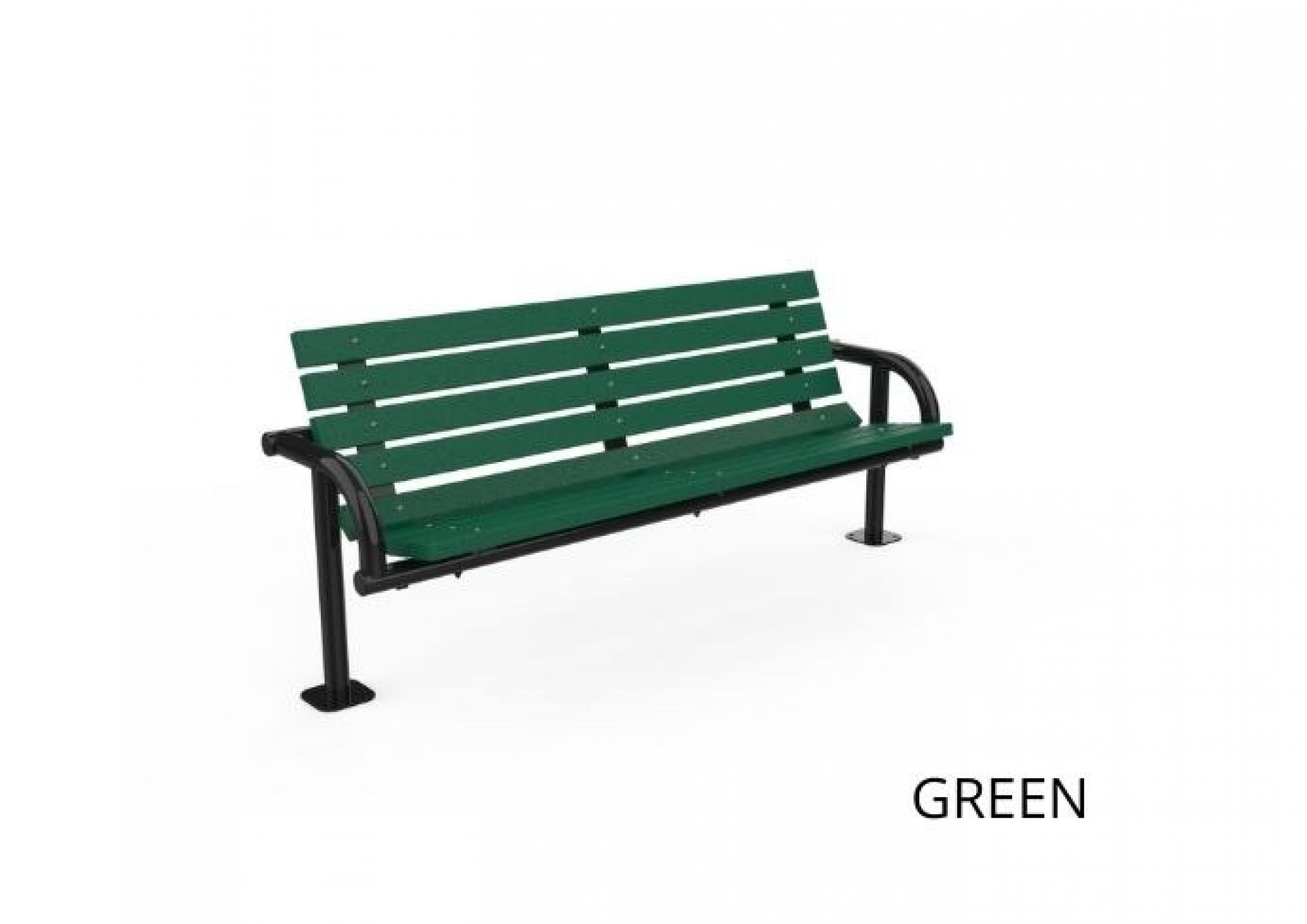 Single-Post Contour Park Bench | Ultrasite